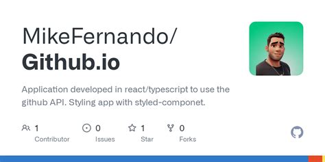 Github Mikefernando Application Developed In React
