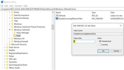 Enable Network Scanning In Windows Defender On Windows 10 Technoresult