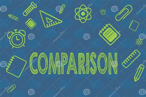 Conceptual Hand Writing Showing Comparison Business Photo Text Estimate Similarities