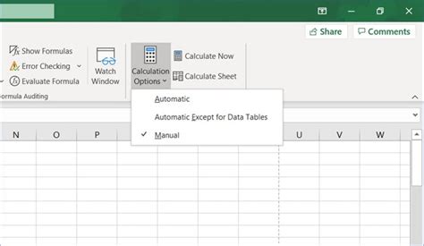 How To Change Calculation Option To Manual ExcelNotes