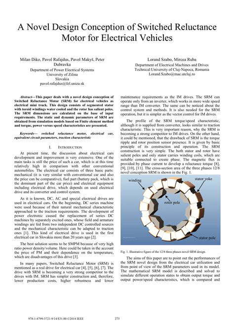Pdf A Novel Design Conception Of Switched Reluctance Motor For Electrical Vehicles