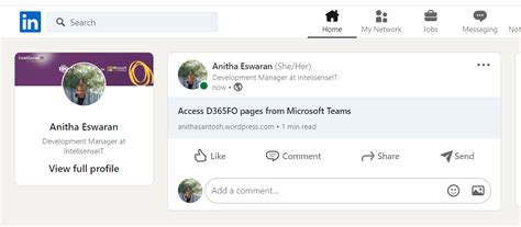 Power Automate To Trigger The Post Alert In Linkedin Anitha Eswaran Dynamics Ax