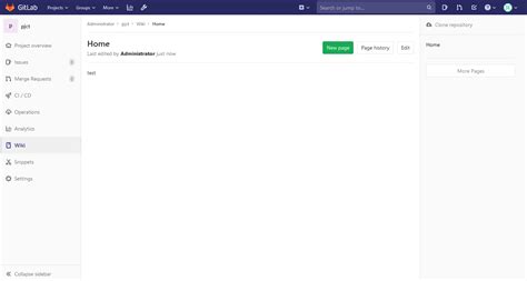 hawksnowlog Gitlab の Wiki 機能を試してみた