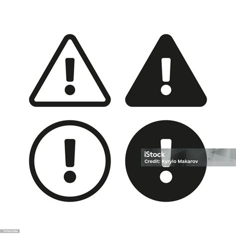 느낌표가 설정된 표지판 아이콘입니다 경고 조심 주의 삼각형 둥근 도로 교통 알림 경고 포인트 서명 개념 비즈니스 및 광고에 대한 벡터 라인 아이콘 교통사고 충돌 사고에 대한