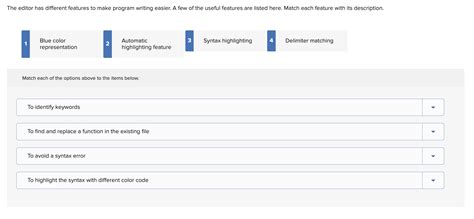 solved the editor has different features to make program