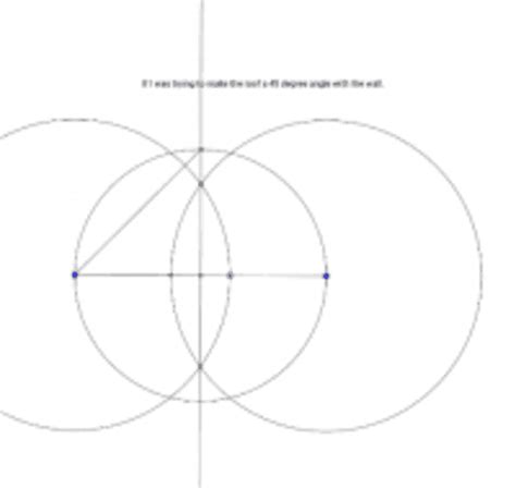Constructing A Degree Angle Geogebra