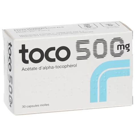 Toco Vitamin E 500mg 30 Tablets