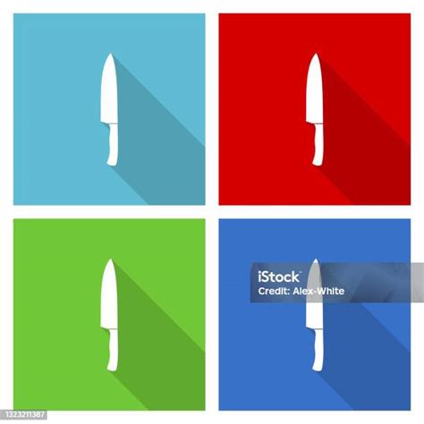 키친 킨프 아이콘 세트 4가지 색상 옵션의 웹 디자인 및 모바일 애플리케이션을 위한 Eps 10의 플랫 디자인 벡터 일러스트 가정용 장비에 대한 스톡 벡터 아트 및 기타