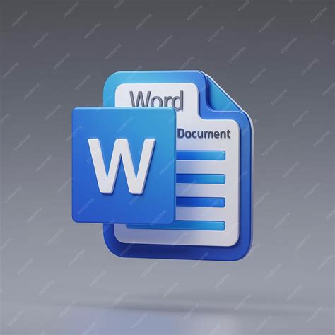3d File Doc Icon Minimal Word Document Icon Document Form Business Work