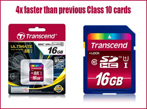 Transcend SDHC Class 10 cards are now 4x faster £32 – HD Warrior