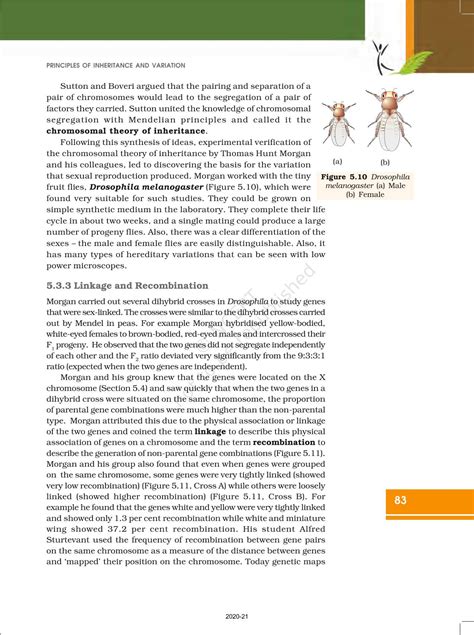 Principles Of Inheritance And Variation Ncert Book Of Class 12 Biology