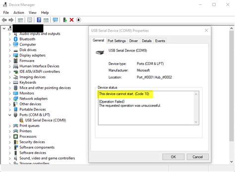 Microcontroller Usb This Device Cannot Start Code Stack Overflow