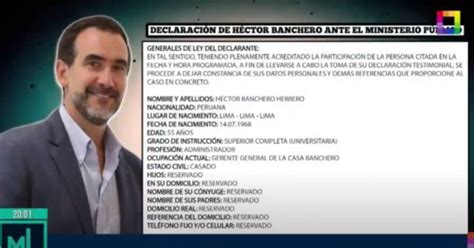 Caso Rolex Esta Es La Declaración Del Dueño De Casa Banchero Ante La Fiscalía