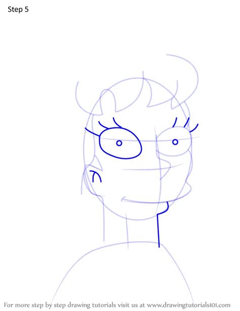 How To Draw Darcy From Simpsons The Simpsons Step By Step
