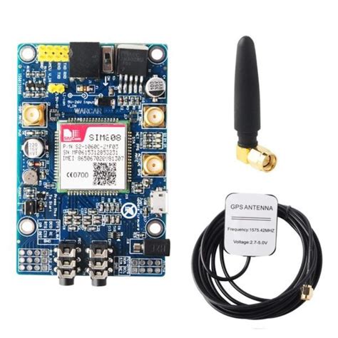 Módulo Gsm Gprs Quad Band Sim808 C Gps Antena Circuito Facil
