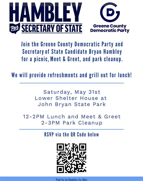 Bryan Hambley For Ohio Secretary Of State Care For Ohio