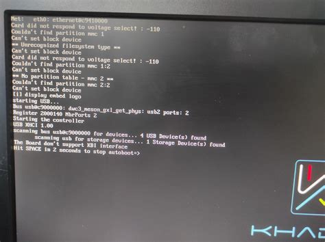 u boot commands with imagem usb linux kernel and u boot khadas community