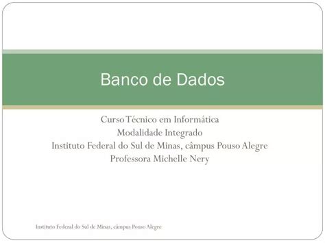 Ppt Banco De Dados Powerpoint Presentation Free Download Id2342862