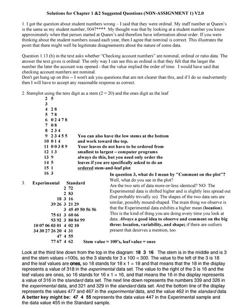 Solutions 1 18 Solution For Assignment 1 Solutions For Chapter 1 2 Suggested Questions