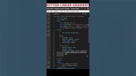 Diagonal Linear Gradient Button Html Css Youtube