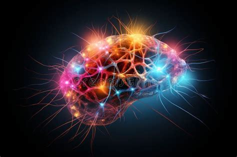 Futuristic Brain Model With Neural Connections Artificial Intelligence