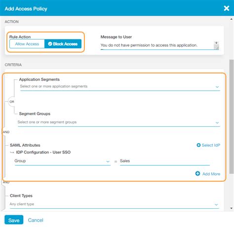 Access Policy Configuration Examples Zscaler
