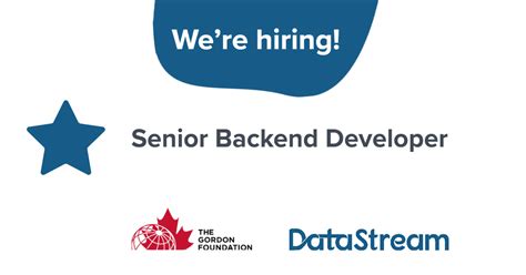 Job Opportunity Senior Back End Developer