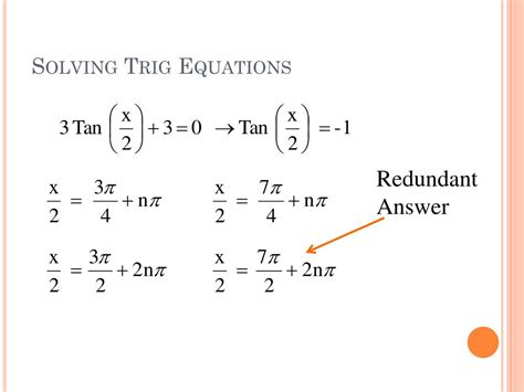 PPT 5 3 Solving Trig Equations PowerPoint Presentation Free Download ID 2978015