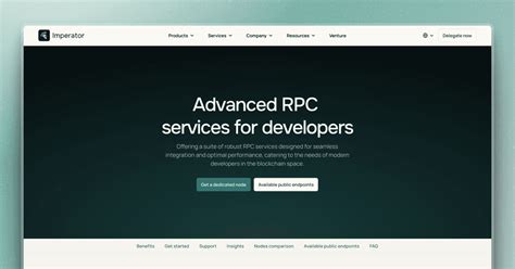 Advanced Dedicated And Rpc Nodes For Blockchain Developers Imperator