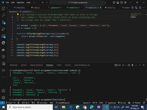 Muhammad Javed On Linkedin Develop A Function Filterbylength That