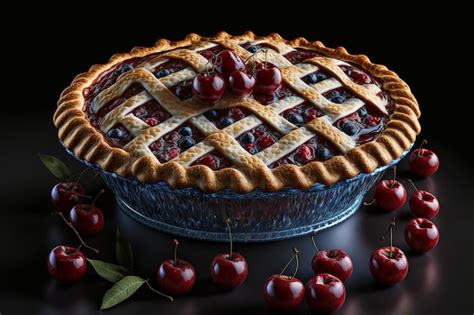 Premium Photo Cherry Pie