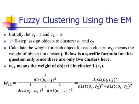 Ppt Fuzzy Clustering Using The Em Powerpoint Presentation Free