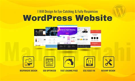 redesign revamp customize and fix css issues wordpress website by