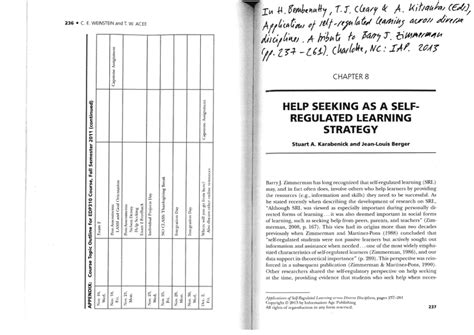 Pdf Help Seeking As A Self Regulated Learning Strategy