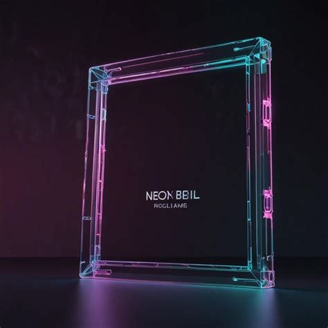 Gradient Glow Frame Shape Premium Ai Generated Image