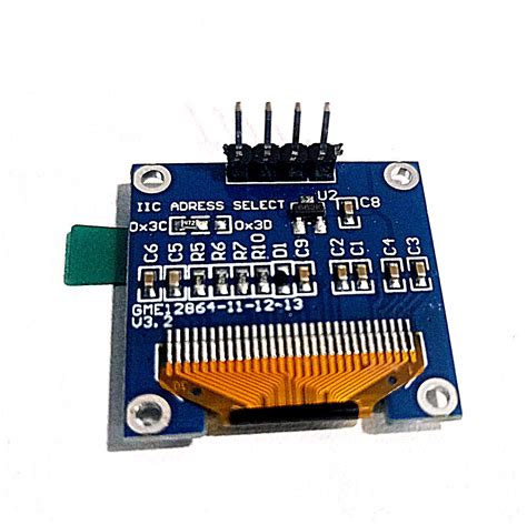 091 Inch I2ciic Serial 4 Pin Oled Display Module White Buy Online Electronic Component I