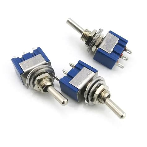 5Pcs Lot Miniature Toggle Switch MTS 102 SPDT 6A 125VAC 3A 250VAC Mini Switch Lever Switch 3 Pin