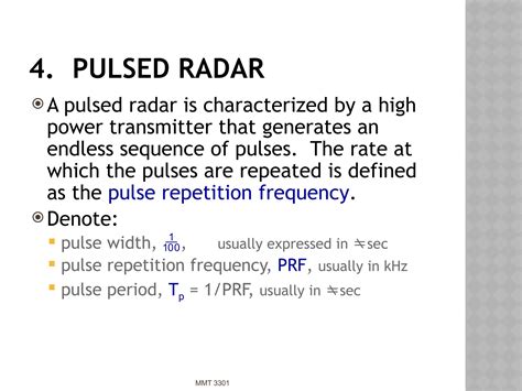 11 Radar Fundamentals Principles Of Radar Radar Antenna Radar Modes Pulsed Radar Doppler Radar