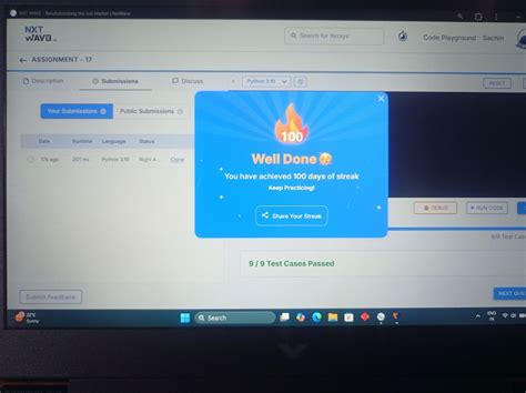 Ccbp Nxtwave Consistency 100daystreak Codingpractice Ccbpian Sachin Bs