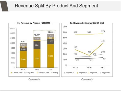 Revenue Split By Product And Segment Ppt Powerpoint Presentation Professional