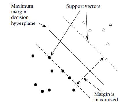 the hyperplane support vectors laying on supporting hyper planes