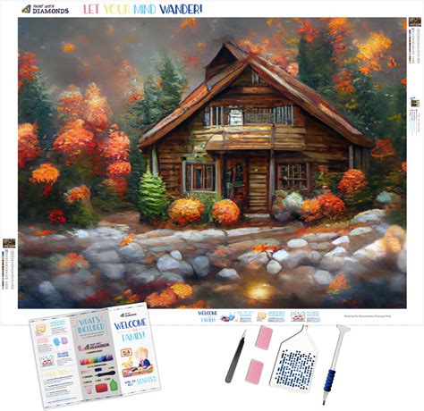 Welcoming Cabin Official Diamond Painting Kit Diamond Art Paint