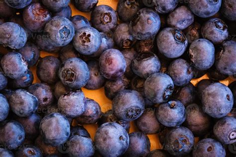 Ripe Purple Blueberry On The Organic Market Stall Juicy Blue Berries