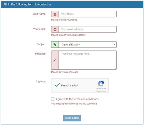 Asp Net Contact Form Html Email Bootstrap Edition By Mimtiyaz Codecanyon