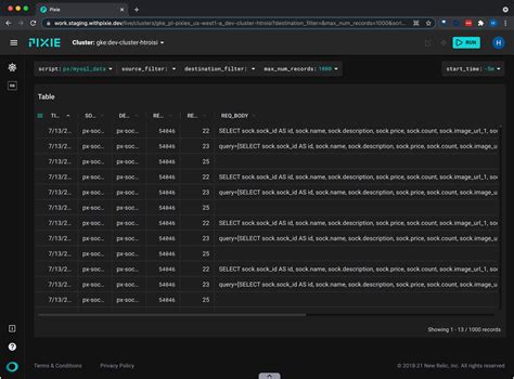 tutorials pixie 101 database query profiling