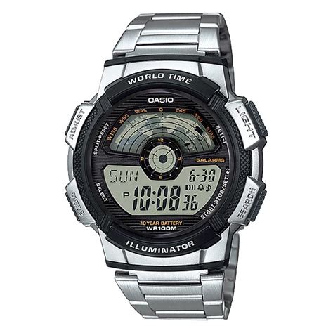 Casio Standard Digital สายแสตนเลส นาฬิกาข้อมือ รุ่น Ae 1100wd 1a Shopee Thailand