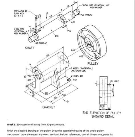 Solved Can You Please Draw Me An Assembly Drawing Of The