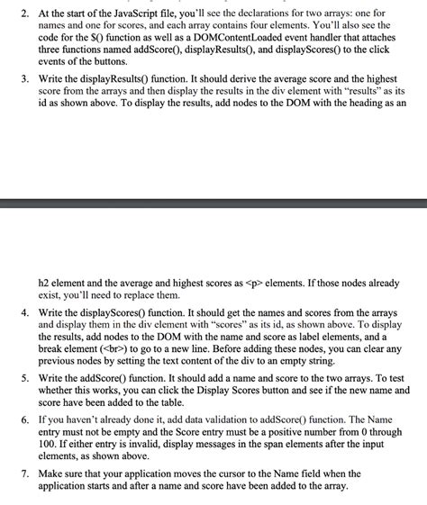 Solved Assn32 Use A Test Score Array In This Exercise