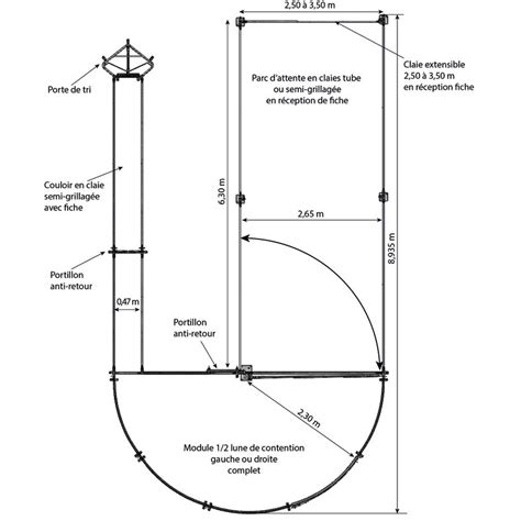Semi Circular Module With Circular Forcing Area For Sheep