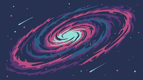 Spiral Galaxy Design Cosmic Art Universe Beauty Celestial Wonder Vector Design Generative Ai